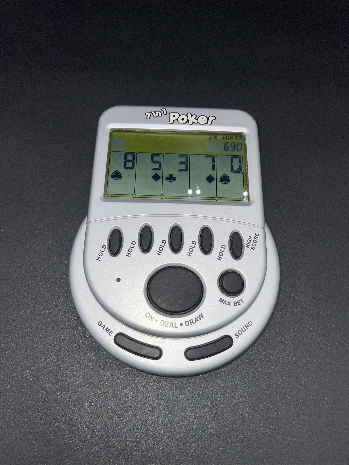 7 in 1 Poker Handheld Electronic Game TESTED WORKS | eBay