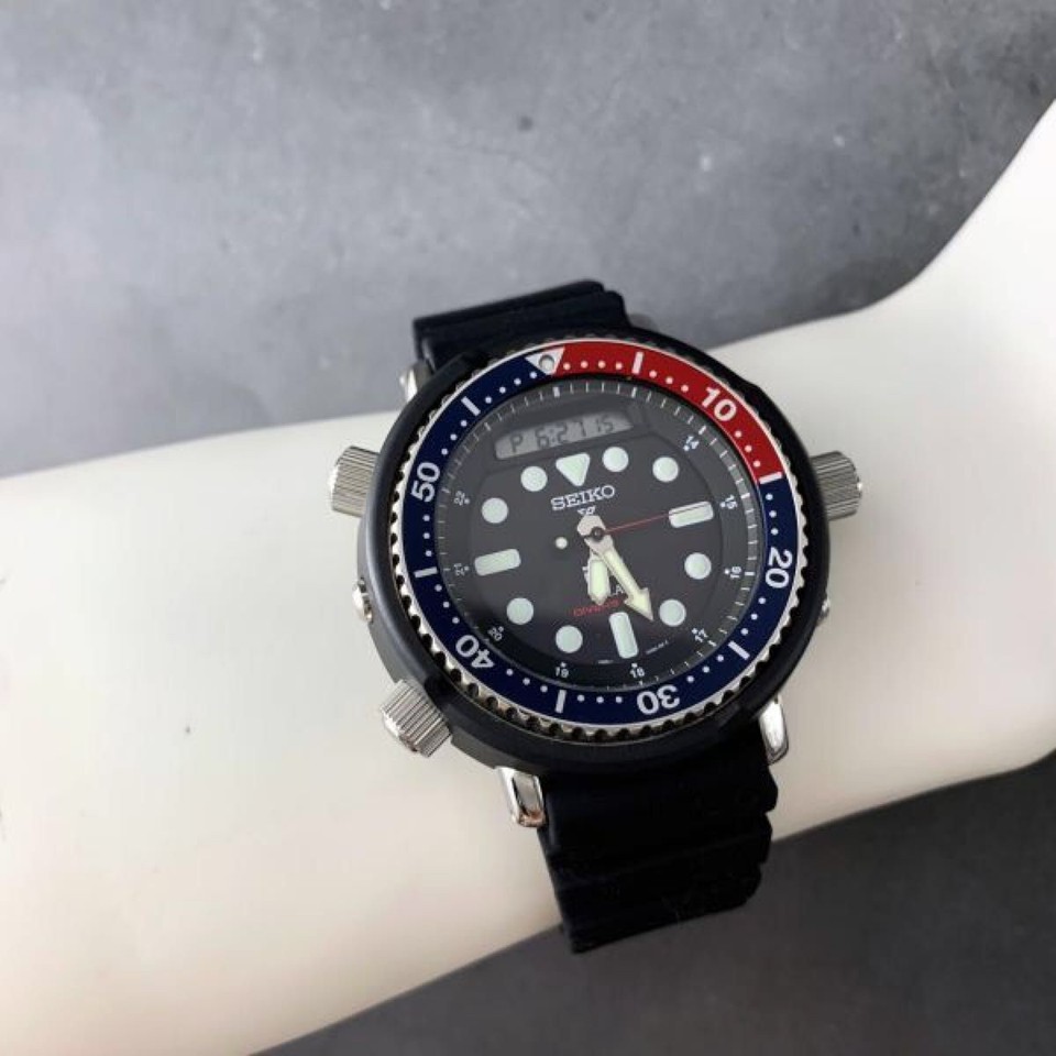 Seiko Prospex SNJ027 Cal.H851 Divers 200m PADI Box Solar Mens Watch ...