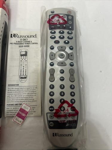 Russound A-SRC1 Basic Remote & Manual New in Box | eBay