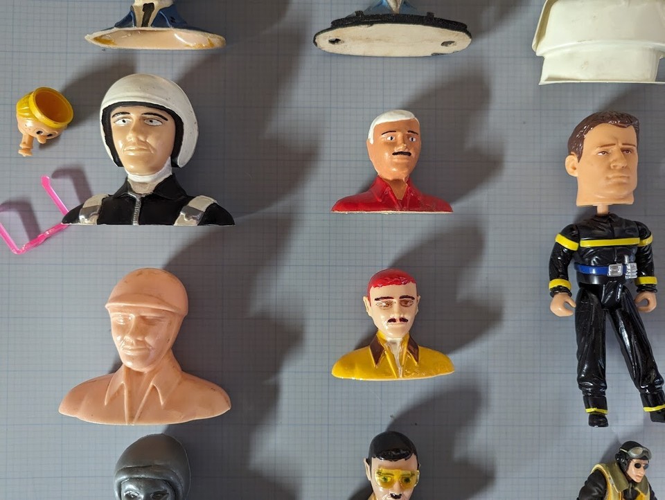 VINTAGE RC PLANE SCALE PILOT LOT AS PICTURED 11 PIECES USED *FREE SHIP ...