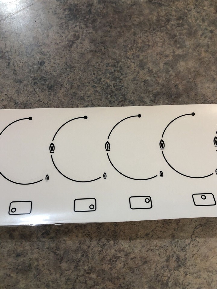 Miele gas cooktop control panel print stickers Decal & Logo . ,.- | eBay