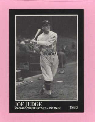 1991 The Sporting News - #68 Joe Judge -- Washington Senators -- Box ...