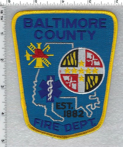 Baltimore County Fire Department (Maryland) Shoulder Patch version 2 | eBay