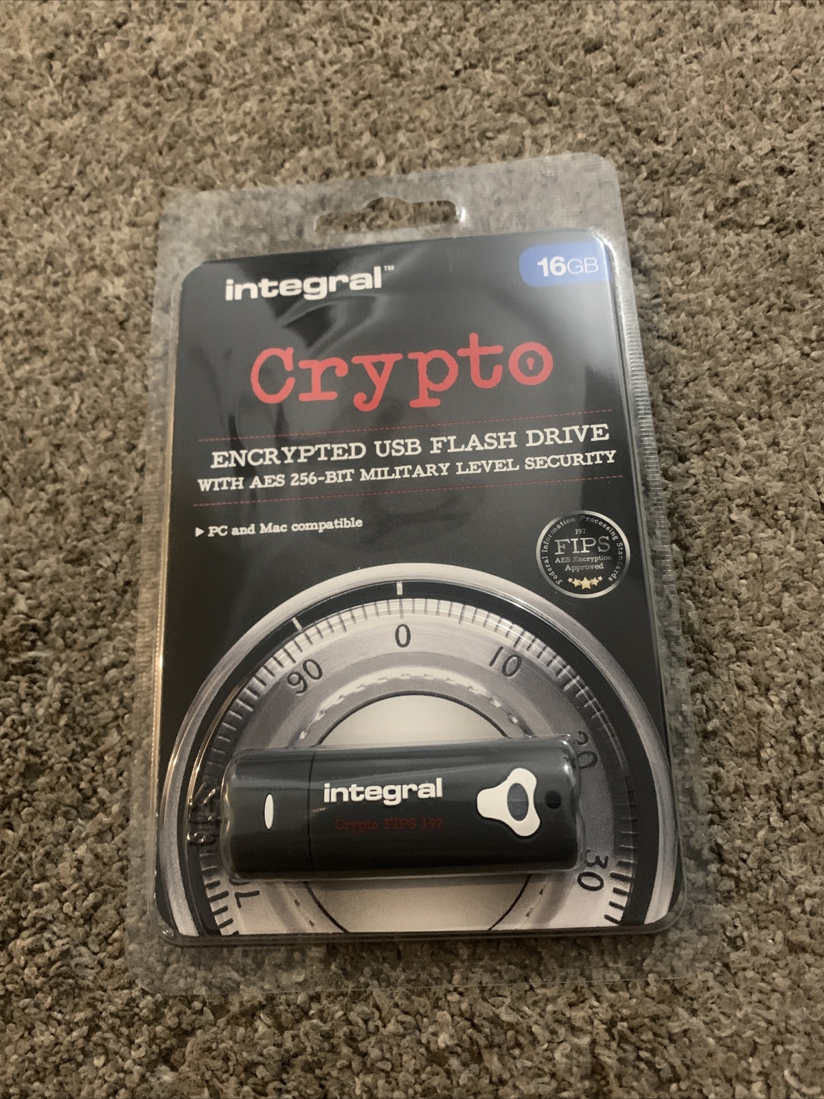 Integral Crypto FIPS 197 16GB USB 3.0 Flash Drive - INFD16GCRY3.0197 ...