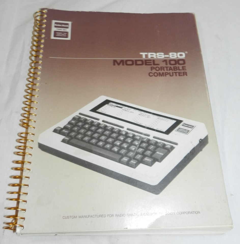 Vintage Radio Shack TRS-80 Model 100 Portable Computer with soft case ...