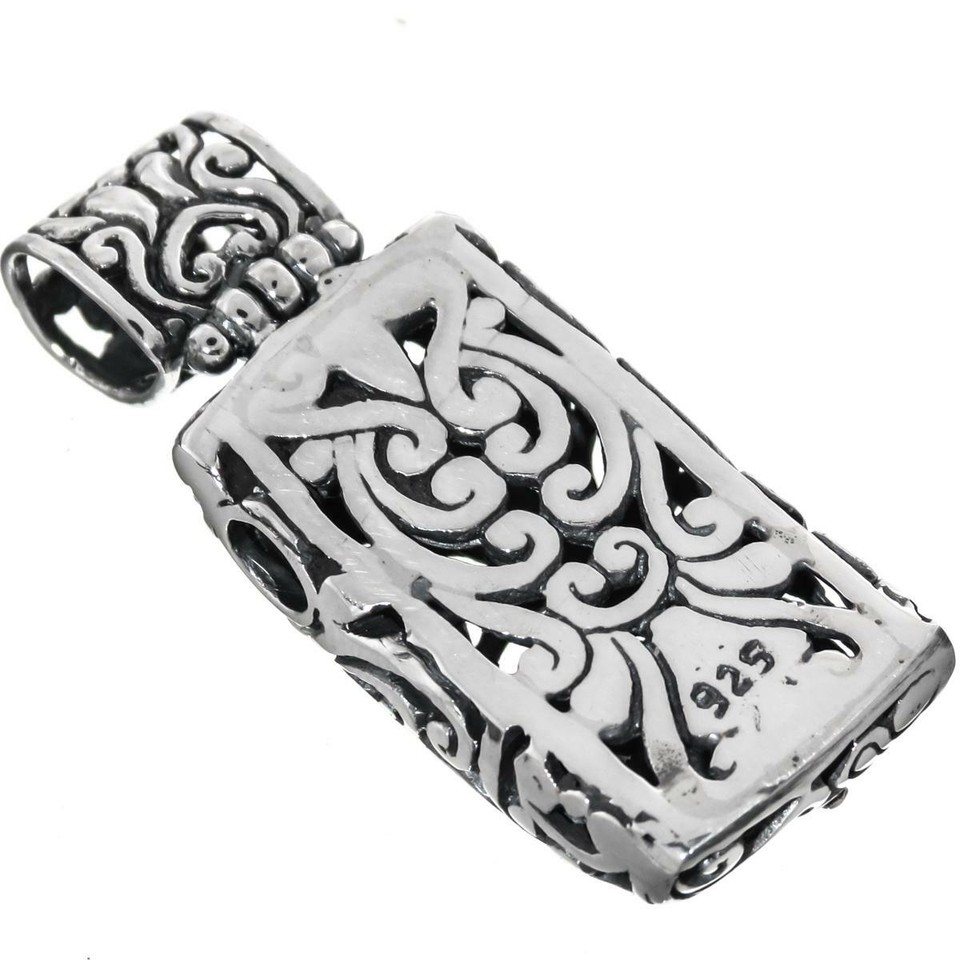 925 Sterling Silver Dragonfly Pair Scoll Work Filigree Sterling Pendant ...