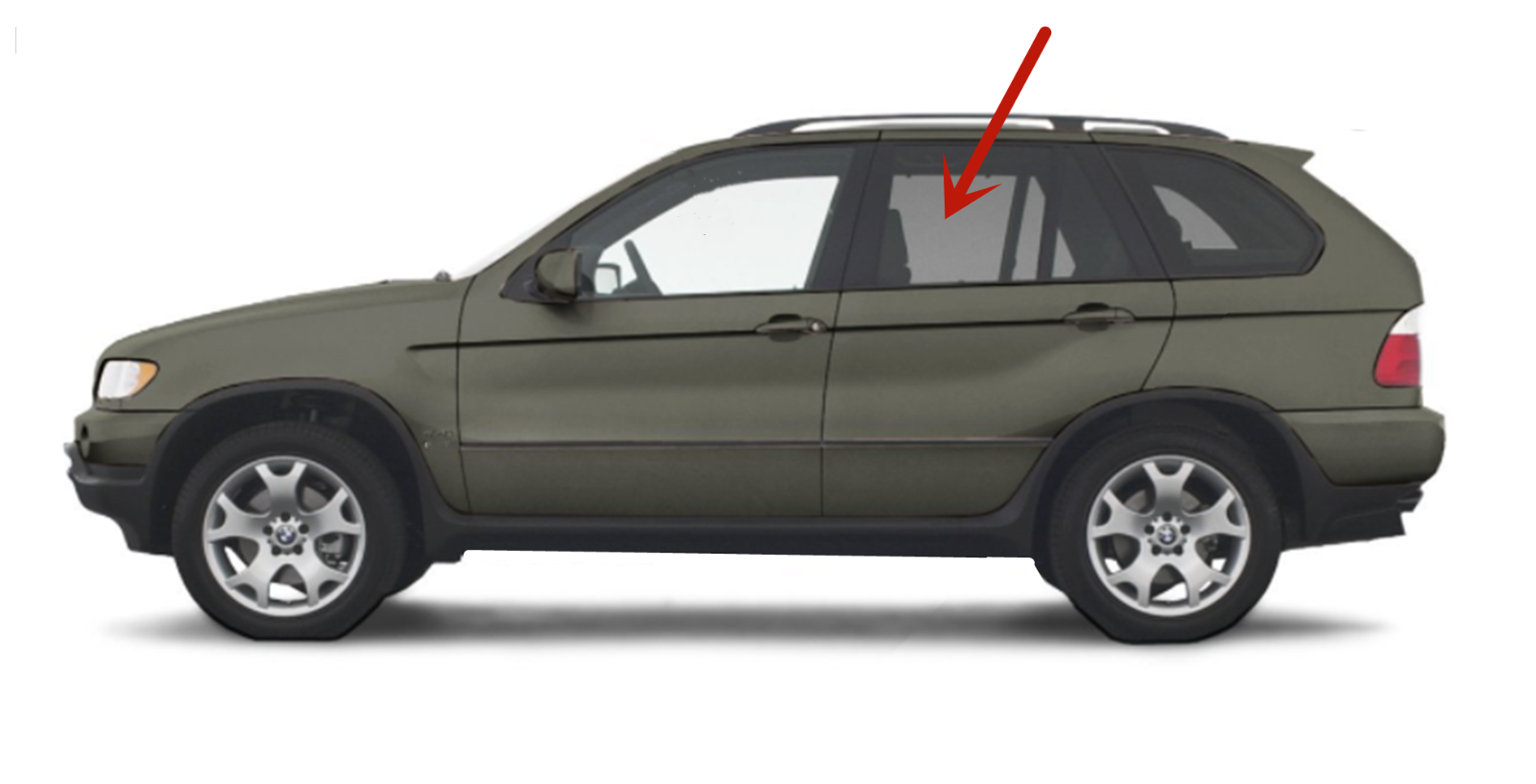 Fits 2004-2010 BMW X3 Driver Side Left Rear Door Window Glass Privacy ...