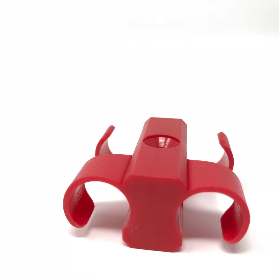 4 Dual Cable Clip screw down Clamp 4awg 4GA RED Power Ground Wire ...