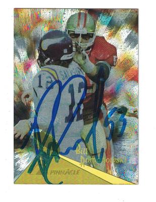 Bill Romanowski AUTOGRAPHED 1994 PINNACLE TROPHY COLLECTION FOOTBALL ...