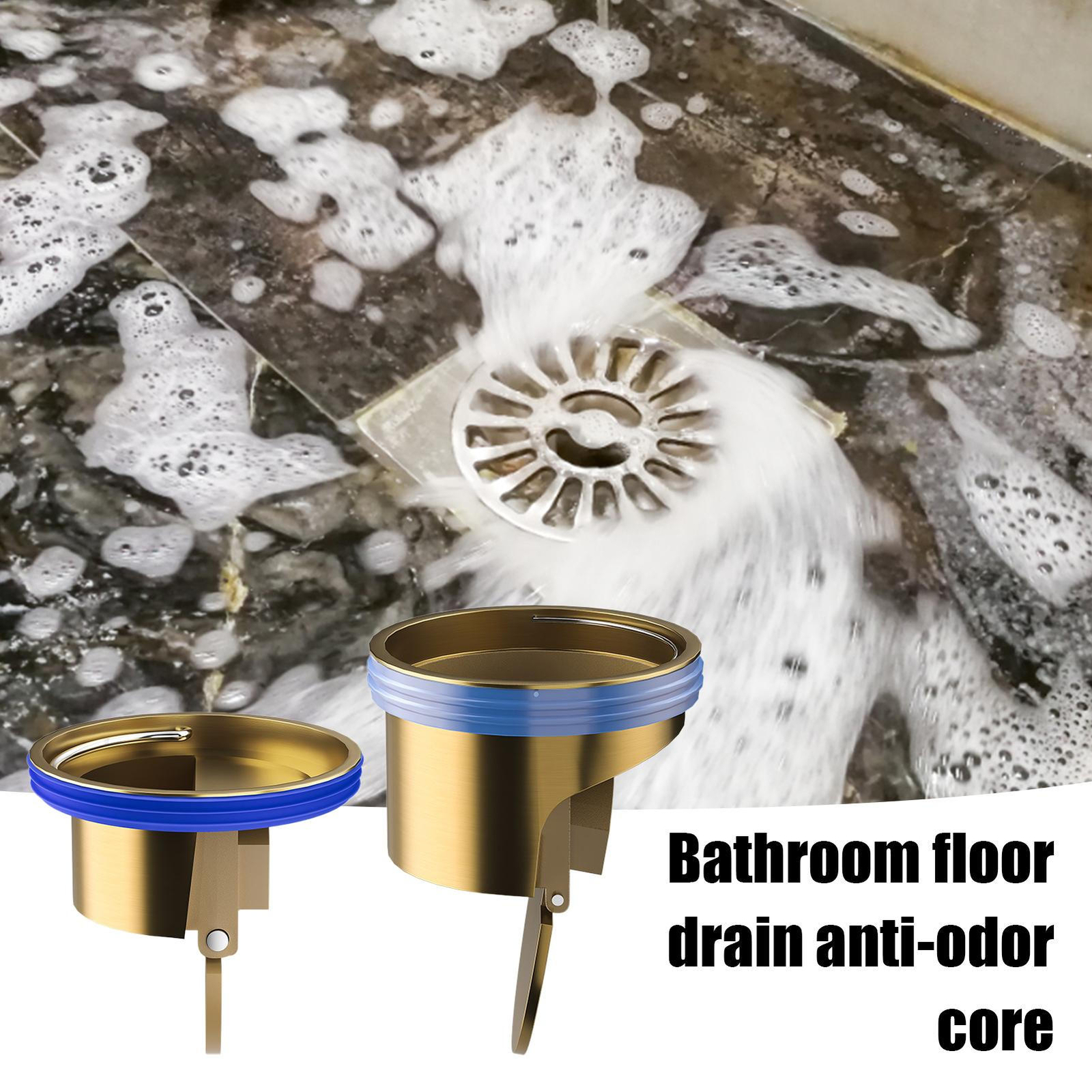 Floor Drain Backflow Preventer Brass Deodorizing Drain Blocker Drain ...