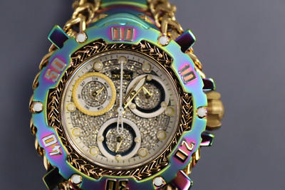 INVICTA Gladiator Lady 43.20mm Stainless Steel Gold+Iridescent+Steel ...