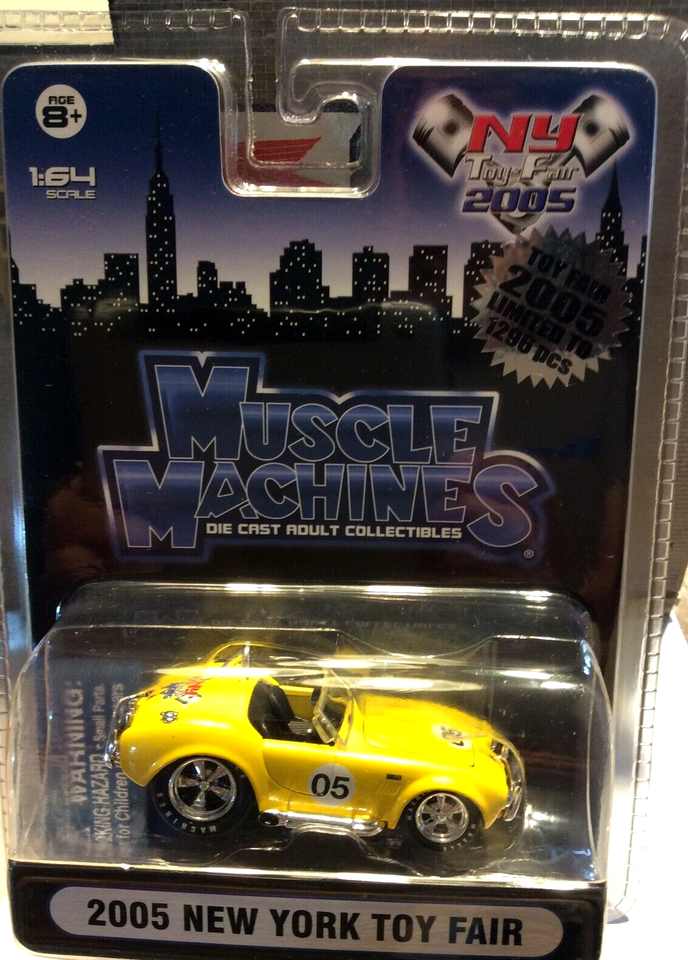 Muscle Machines 2005 NY New York Toy Fair 1964 Cobra 64-65 Shelby 1/ ...