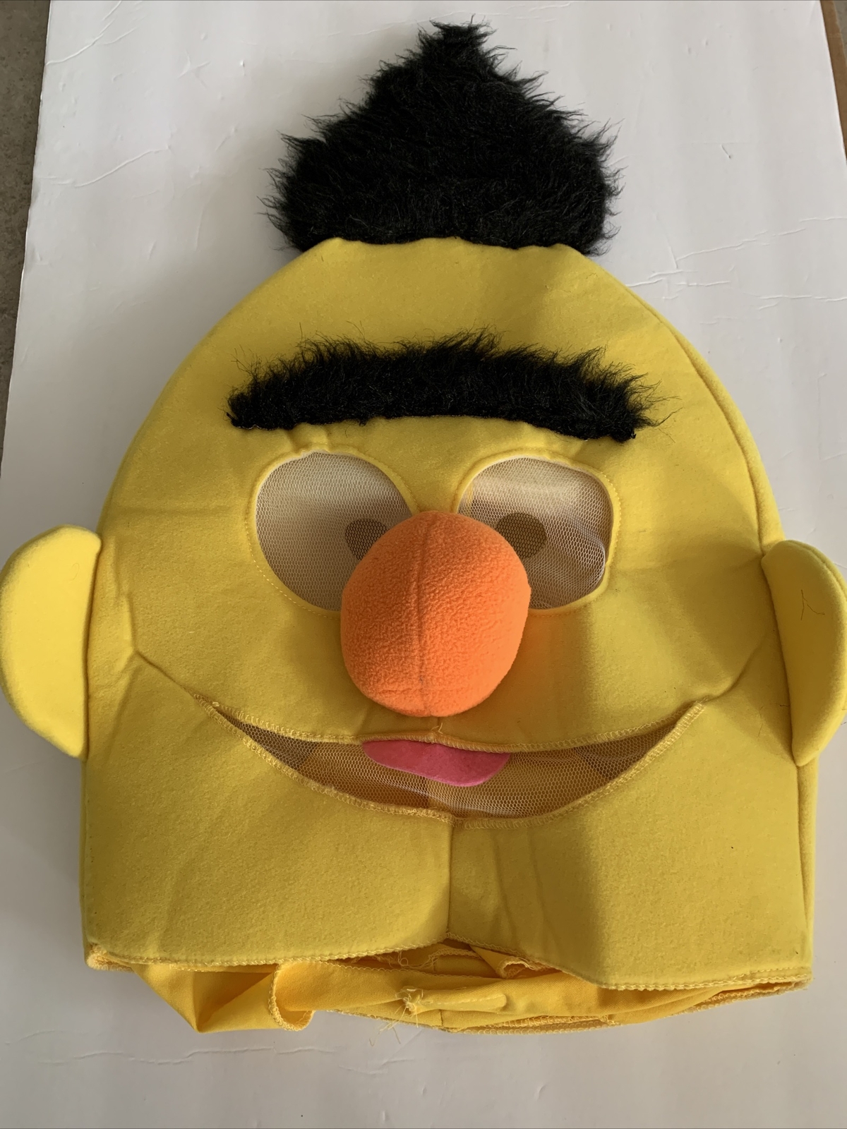 Sesame Street Bert Halloween Mask Cloth/foam Fur Hair… - Gem