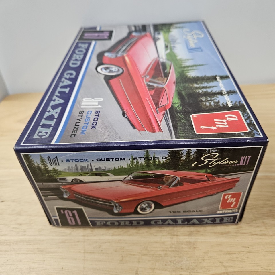 AMT 1961 Ford Galaxie Styline 3 IN 1 #652/12 NOB SEALED PARTS COMPLETE ...