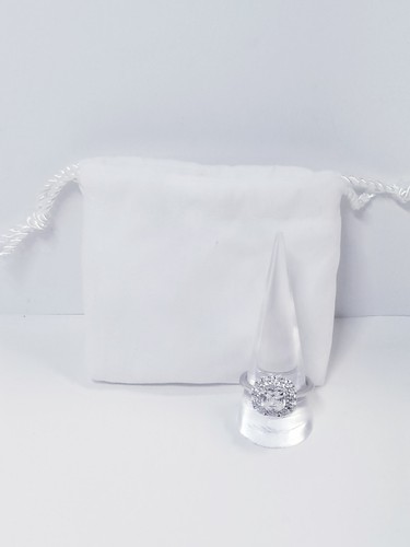 Diamonique 35th Anniversary X Amy Stran Double Halo Ring sz 11 | eBay