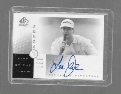 2001 SP Authentic Golf - LEE JANZEN - Sign of the Times Autograph - PGA ...