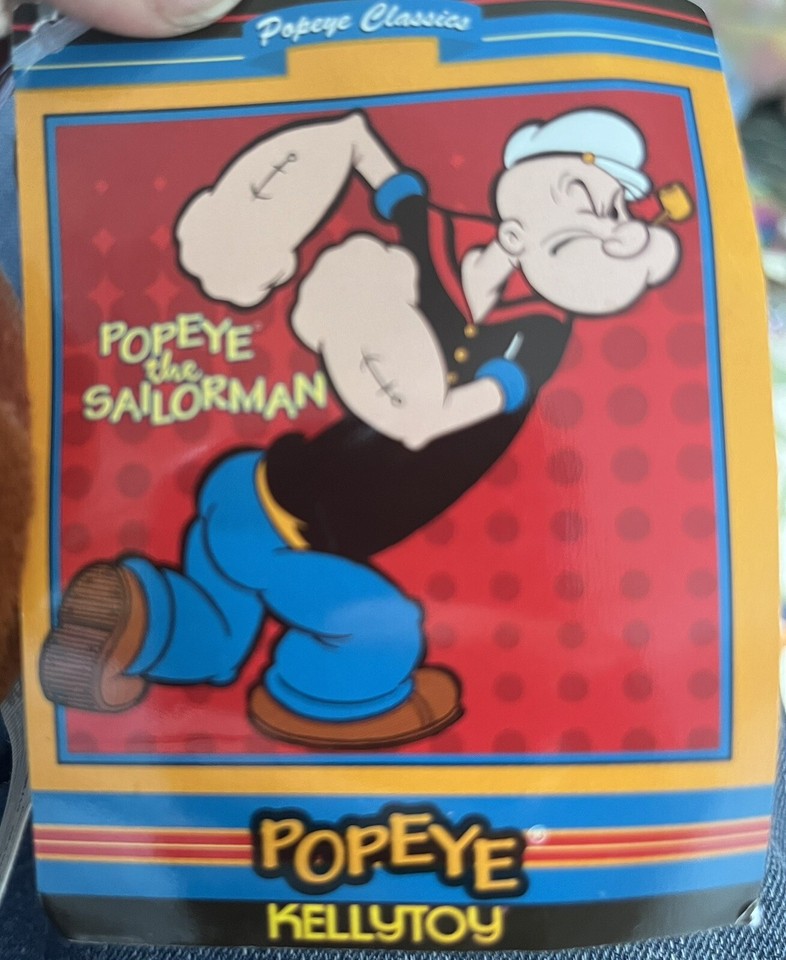 KellyToy POPEYE 10” Plush Stuffed Toy (2018) Popeye the Sailor Man NWT RARE | eBay