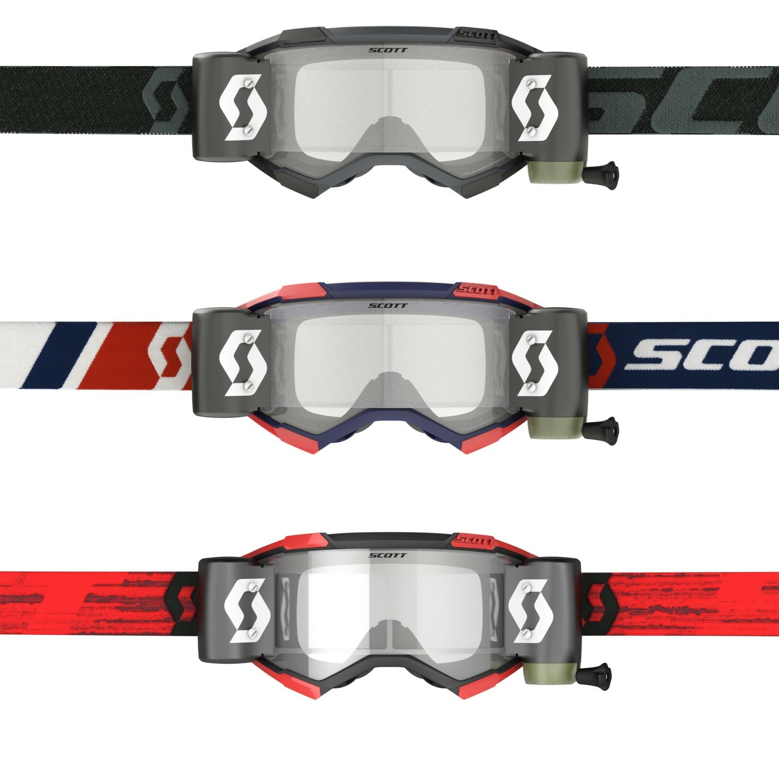 SCOTT FURY WFS MX ROLL OFF GOGGLES MOTOCROSS enduro mx bike | eBay UK