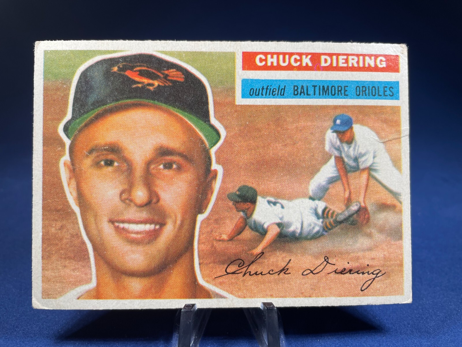 1956 Topps Baseball Card Chuck Diering #19 Baltimore Orioles | eBay