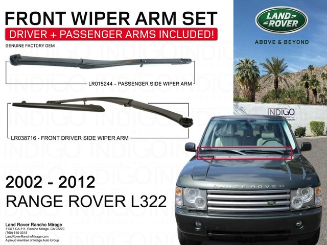 Land Rover Range Rover L322 03-12 Front Wiper Arm & Pivot LH RH ...