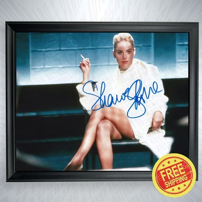 Sharon Stone Framed Autograph Reprint Signed 8x10 Photo Signature ...