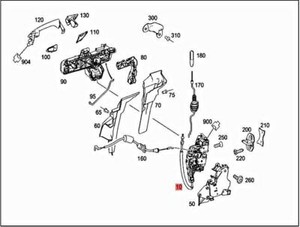 Genuine MERCEDES BBDC C207 S204 W204 W212 X204 Door lock 2047201935 | eBay