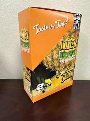 Juicy Jay’s Herbal Wraps Terps Pineapple Shake Full Box 25/2ct Packs | eBay