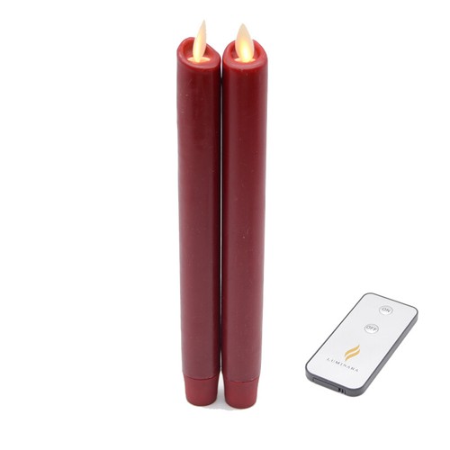 Luminara Real Wax Flickering Led Taper Candle Window Candle with Remote ...