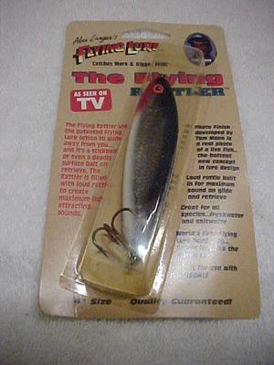 Flying Lure Flying Rattler 4" Silver Vintage Slab Spoon Jerk Bait ...