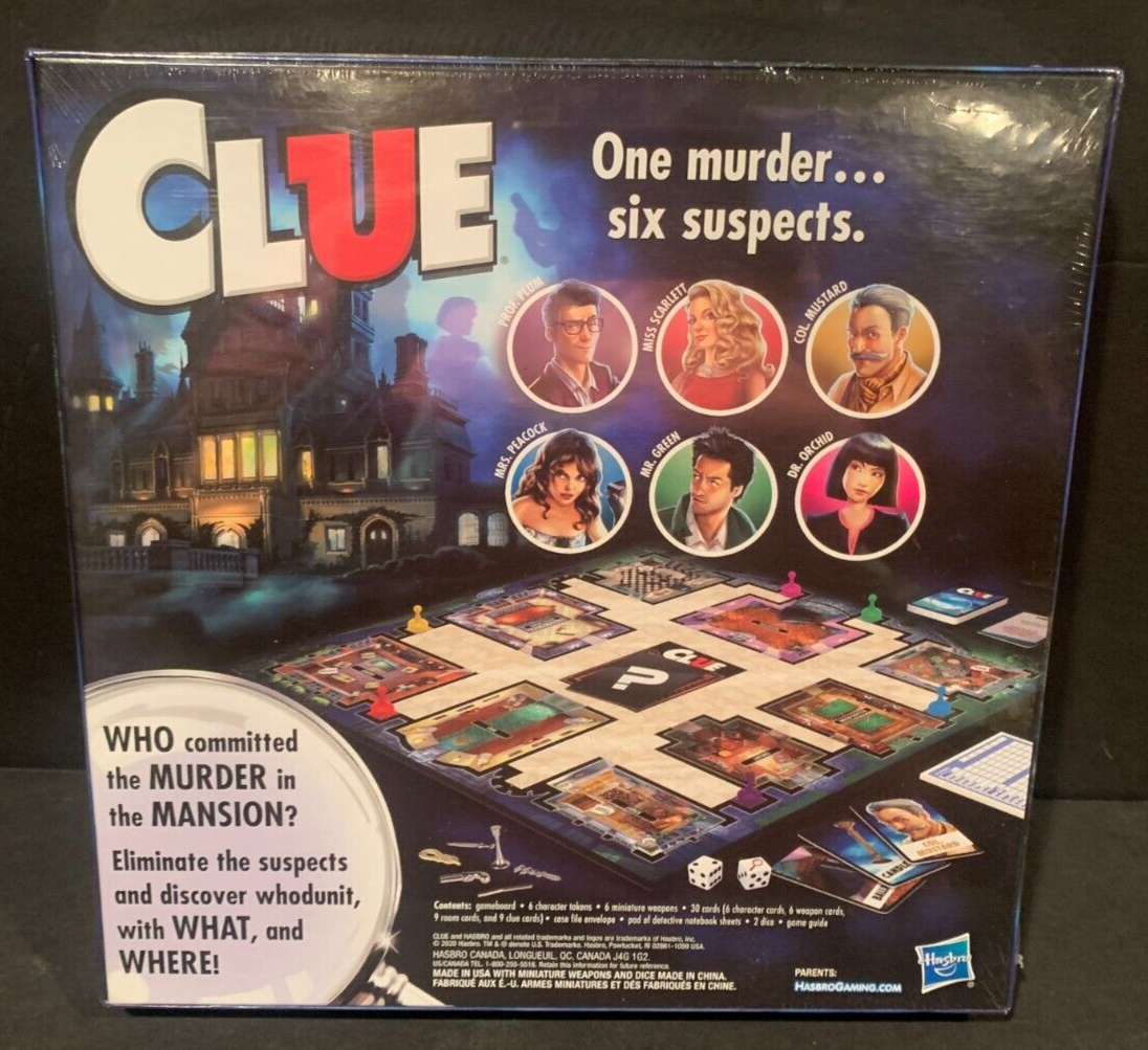 Hasbro Clue The Classic Mystery Board Game Sealed New 2020 | eBay