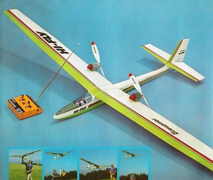 Graupner Hi-Fly ~ 92" RC Model Glider Sailplane ~ Laser-cut Balsa Wing ...