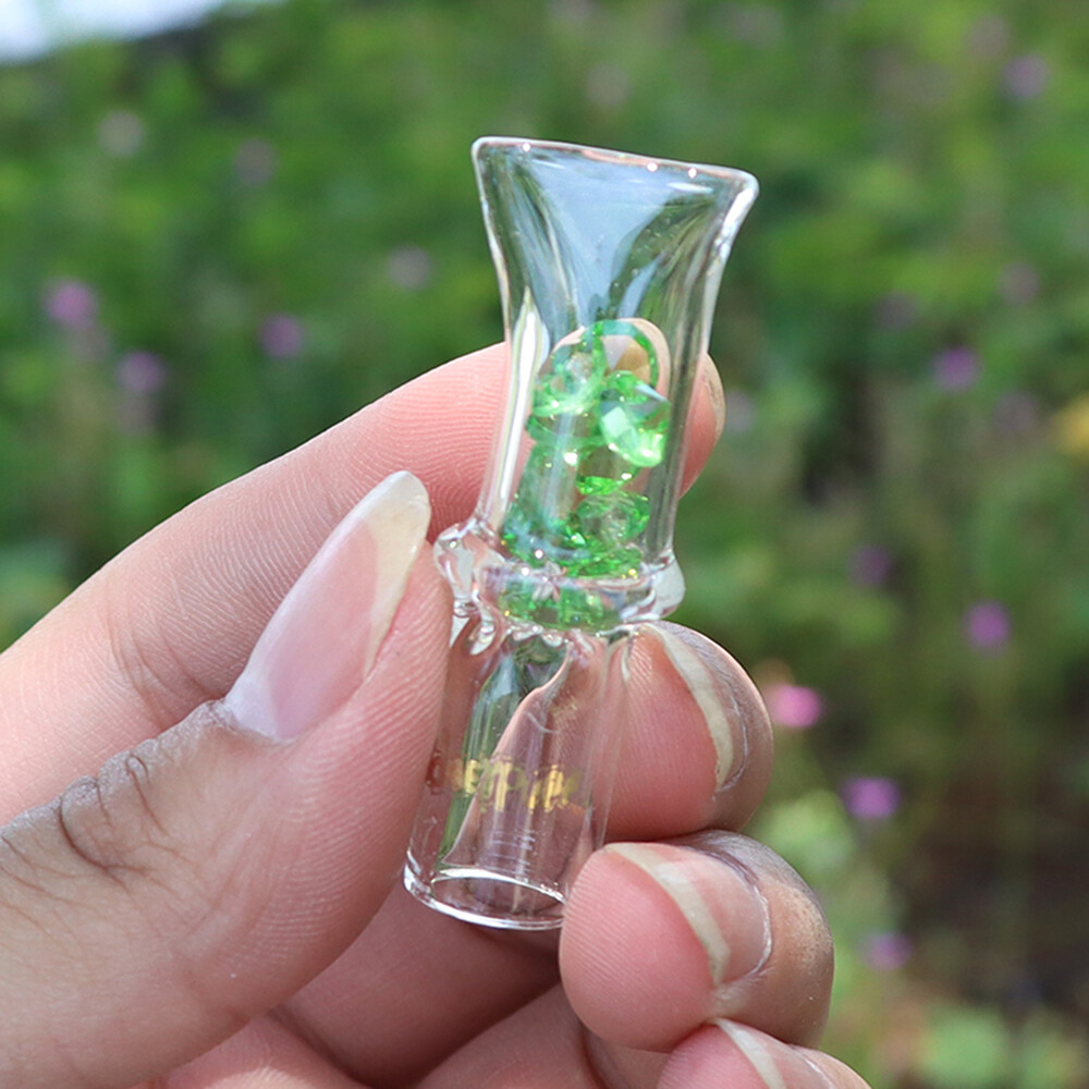 5 Pack HONEYPUFF Glass Filter Tips With Diamond 8MM Paper Cone Blunt ...