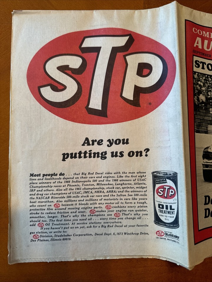 1966 Competition Press and Autoweek Racing News, Richard Kleich Stock ...