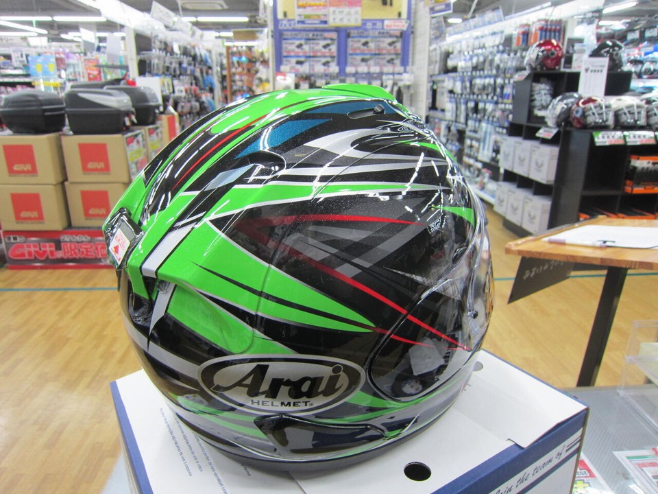 Arai RX-7X Corsair-X RX-7V RADICAL Green [S,M,XL] Full face helmet ...