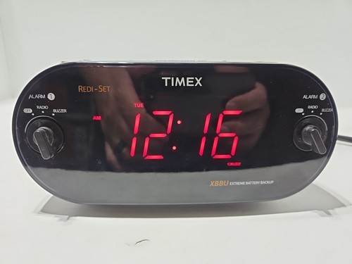 Timex T715 Dual Alarm Clock Radio AM/FM Large Display Redi-Set XBBU ...