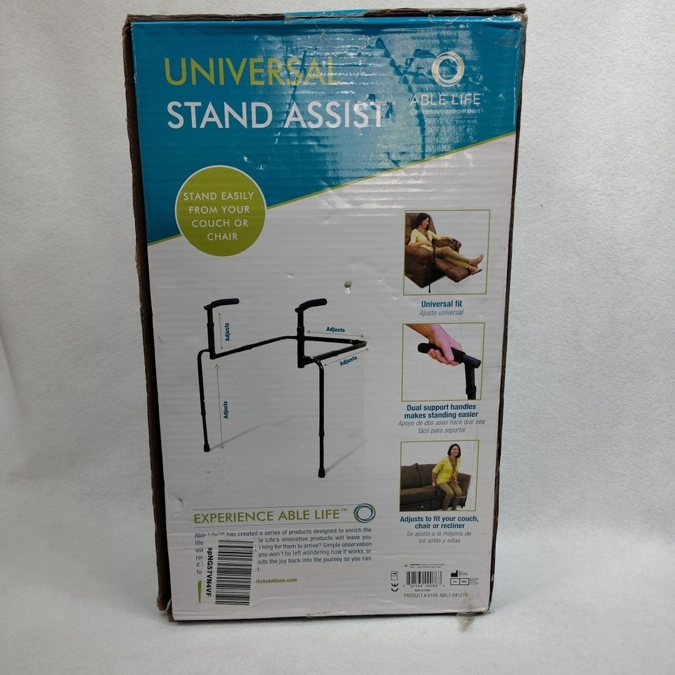 Able Life Stand Assist Adjustable Universal Mobility Support Bar NIOB ...