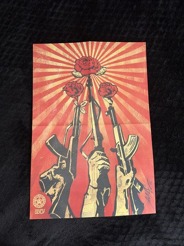 Obey Shepard Fairey 16x24 Guns And Roses Poster Supply And Demand ...