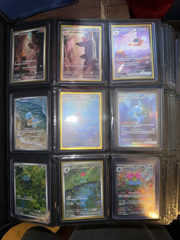 Pokémon 151 - Charmander, Squirtle, Bulbasaur - Complete evolution line ...