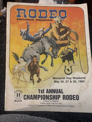 1984 Rodeo Program 1st Annual Championship | eBay