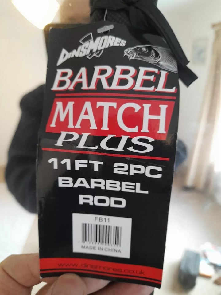 Dinsmores 11 ft Twin Tip Barbel Rod with Avon Top & Quiver tips Fishing ...