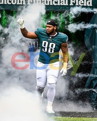 Jalen Carter Smoke Entrance Philadelphia Eagles 8x10 NFL Football Photo ...