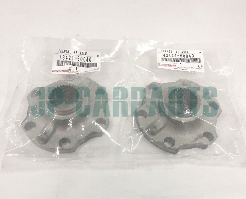 GENUINE TOYOTA 2PCS FR AXLE OUTER SHAFT FLANGES 43421-60040, LAND ...