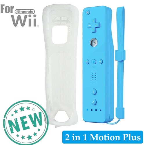 NEW Game Remote Controller Wand BLUE for Nintendo Wii & Wii U motion ...