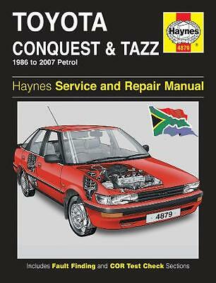 Toyota Conquest & Tazz (86 - 07) by Haynes Publishing (Paperback, 2009 ...