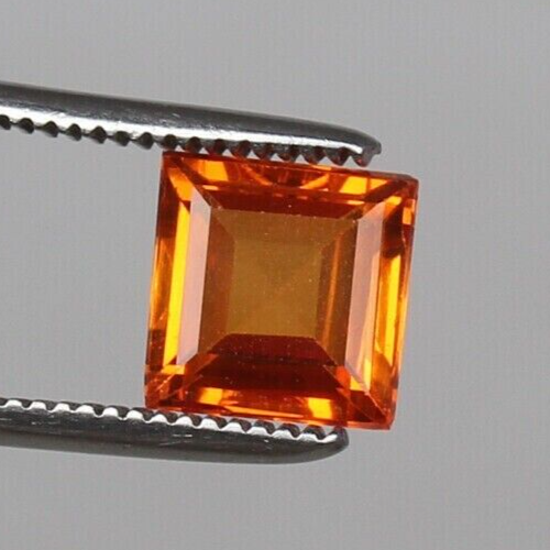 Orange Padparadscha Sapphire 8.05 Ct. Natural Square Cut Ceylon Loose ...