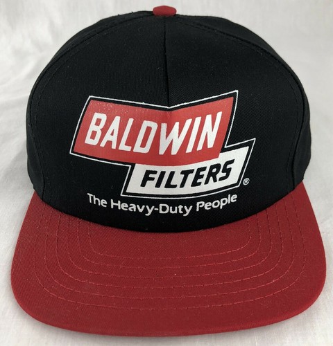 Baldwin Filters SnapBack Trucker Hat Cap USA Heavy Duty People Red ...