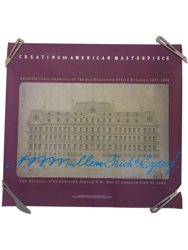 Vintage 1988 NEW Executive Office Building 1871 DC architectural ...