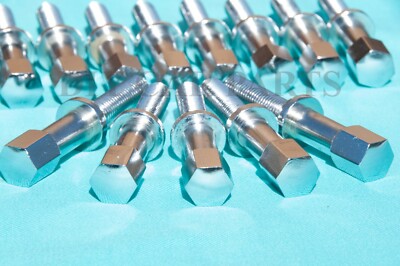 Set of 20 New Chrome Mercedes Benz Lug Bolts Nuts 560SL 500SE 420SEL ...