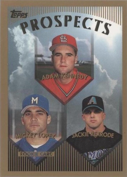 1999 Topps - Prospects #433 Adam Kennedy, Jackie Rexrode, Mickey Lopez ...