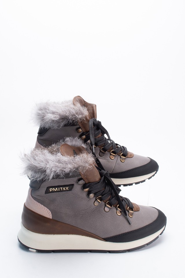 RRP€260 PHILIPPE MODEL Leather Hiking Style Boots EU 38 UK 5.5 US 8 ...